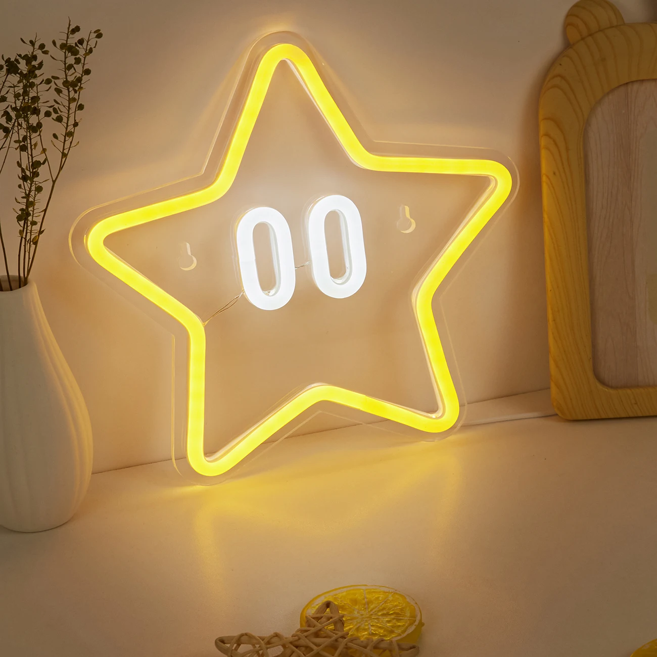 Chi-Buy-1PC-Cartoon-Star-Shape-LED-Neon-Sign-USB-Powered-Wall ...