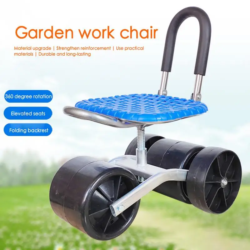 360-Degree-Rotating-bending-free-Gardening-Seat-Gardening-Cart-With ...