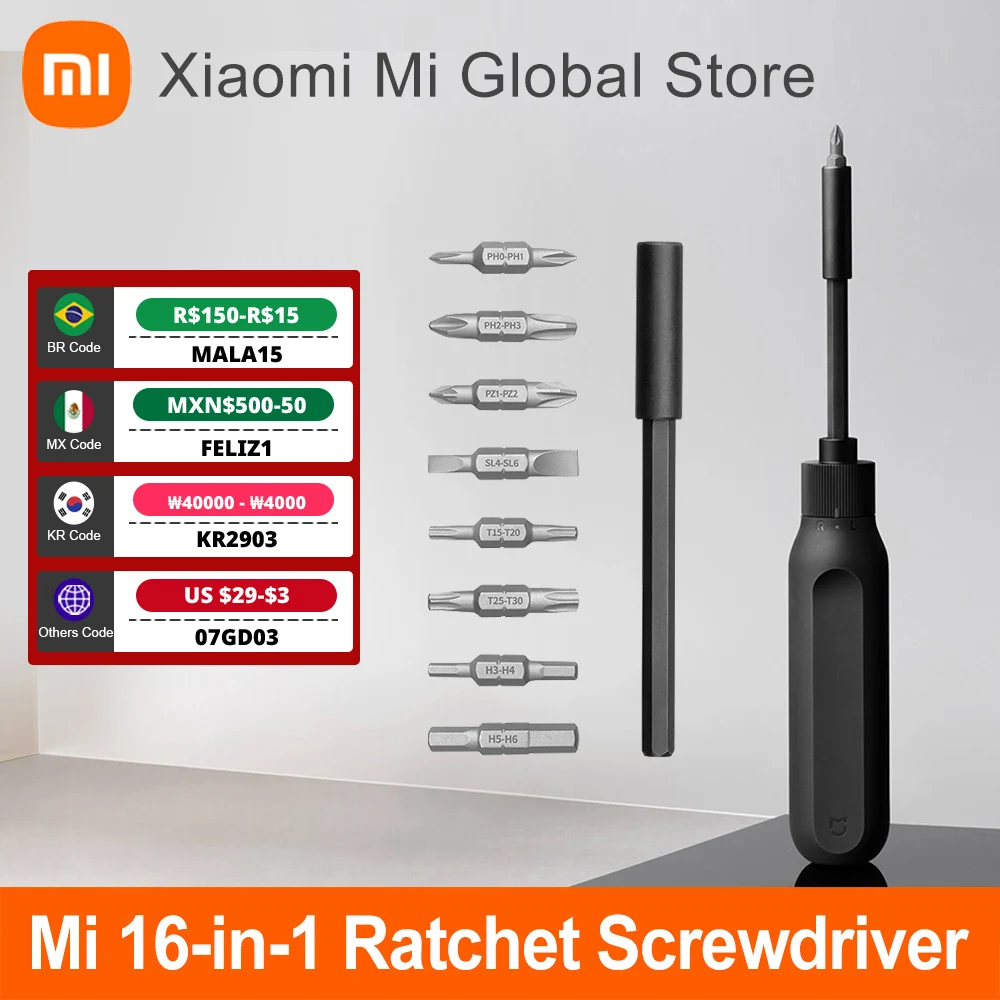 Xiaomi-Mijia-Screwdriver-16-in-1-Ratchet-Screwdriver-DIY-Repair-Tools ...