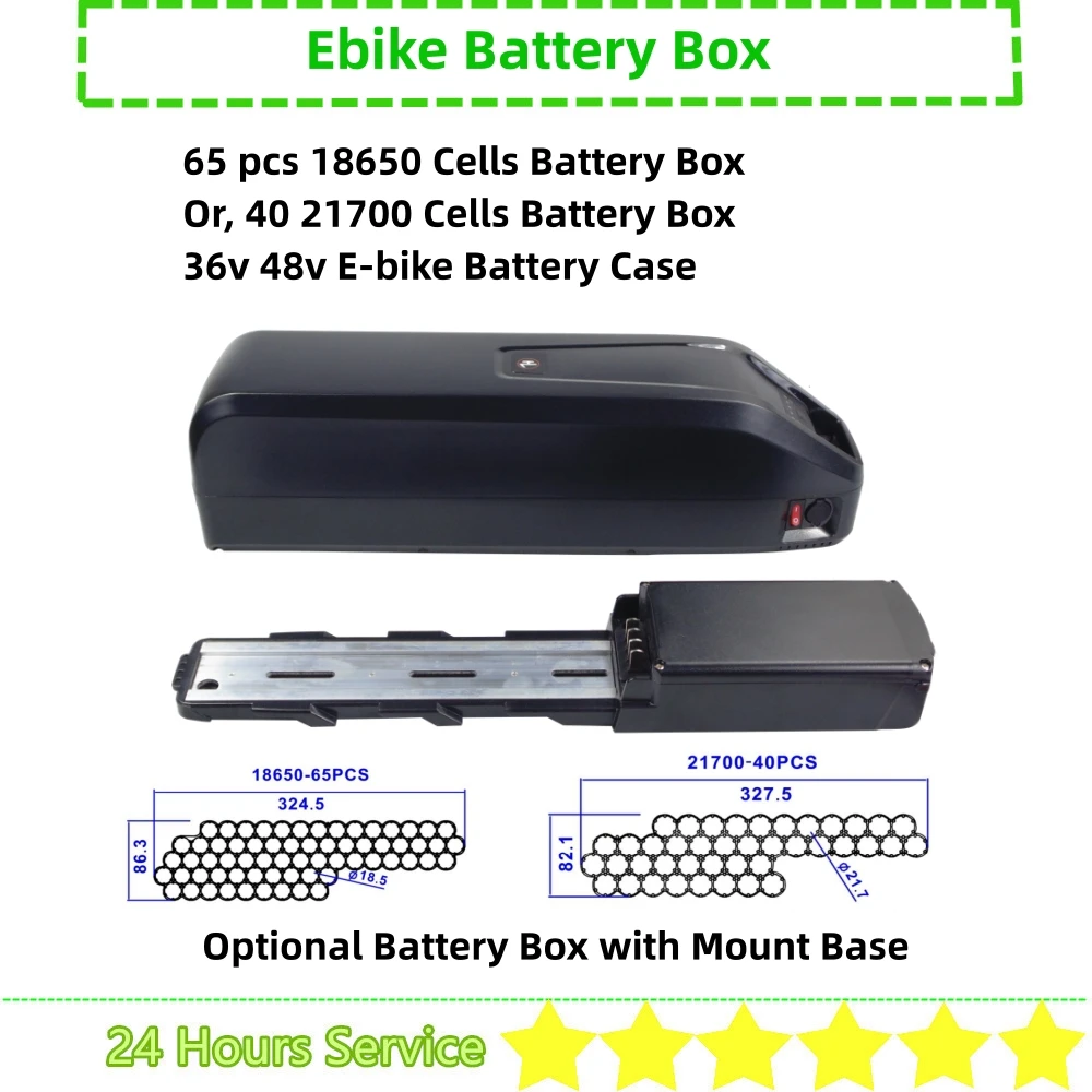 Down-Tube-Ebike-Battery-Case-36v-48v-E-bike-Battery-Box-with-65-pcs ...