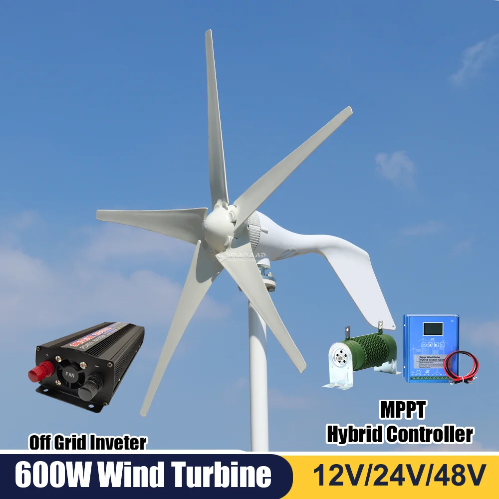 Low-Speed-Star-800w-Wind-Turbine-Generator-12V-24V-48V-Free-Alternative ...