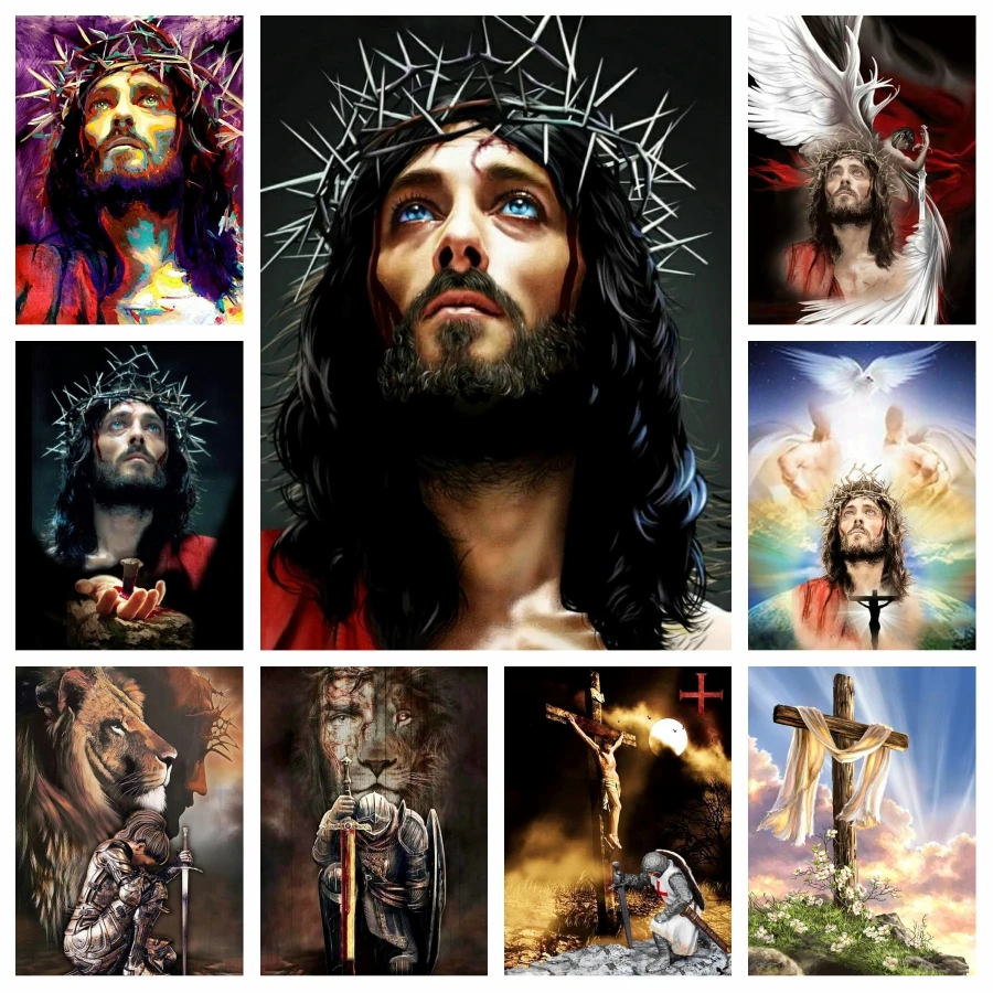 Jesus Christ Christan 5d Diamond Painting Art Ancient Religious Leader ...