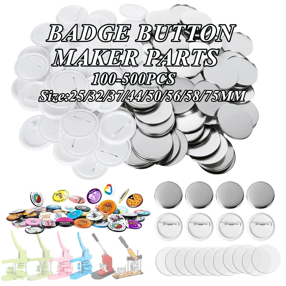 25-75MM-Blank-Badge-Pin-Button-Maker-Part-50-500Pcs-Badge-Press-Maker ...