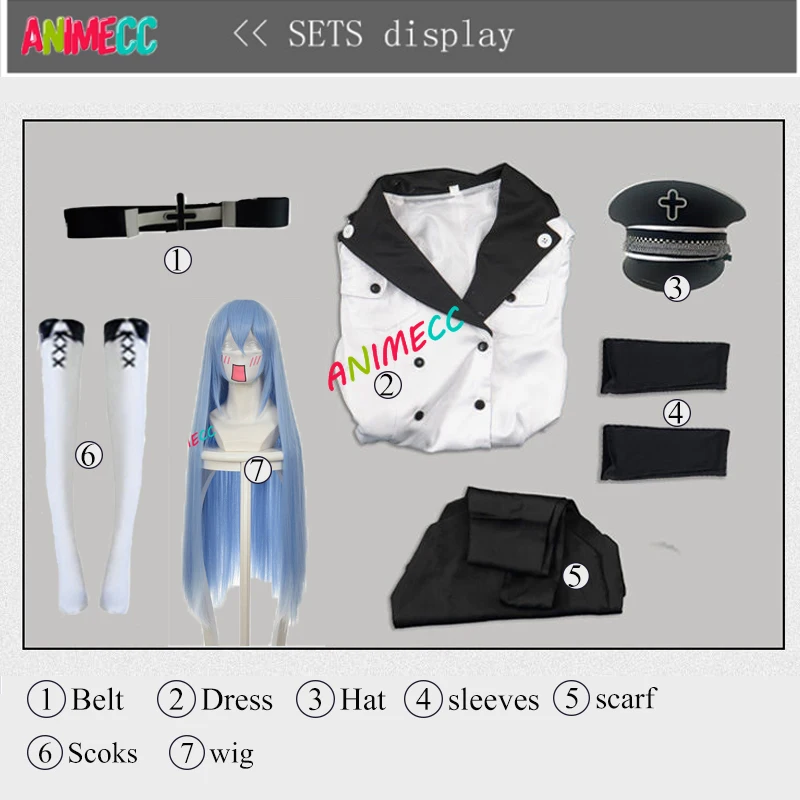 ANIMECC en existencia S-XXL Esdeath Cosplay Akame Ga KILL Cosplay ...