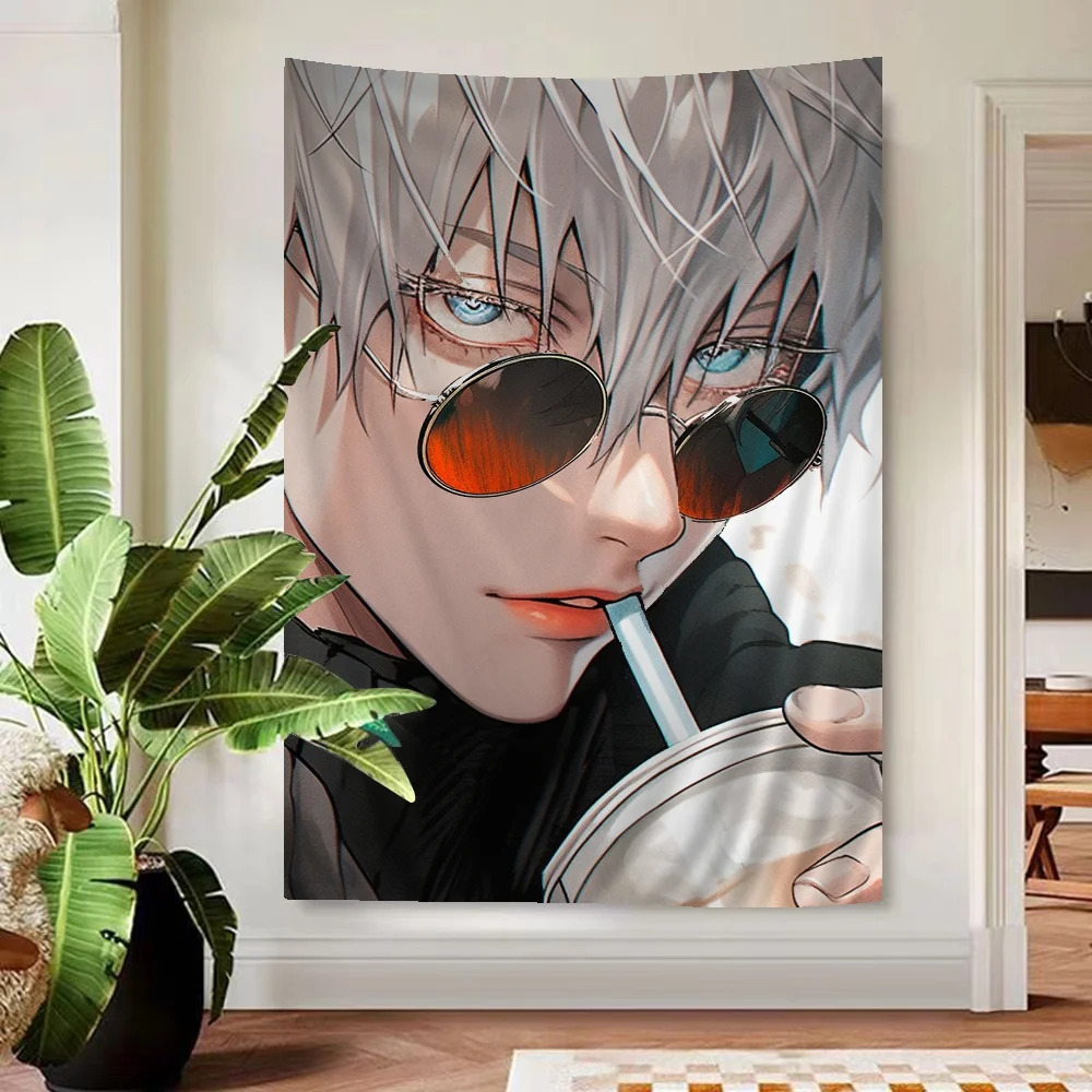 Jujutsu-Kaisen-Gojo-Satoru-DIY-Wall-Tapestry-Hanging-Tarot-Hippie-Wall ...