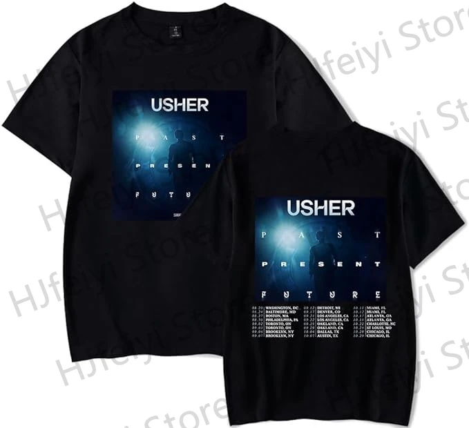 Usher-PAST-PRESENT-FUTURE-Tour-2024-T-Shirts-Merch-For-Women-Men-Unisex ...