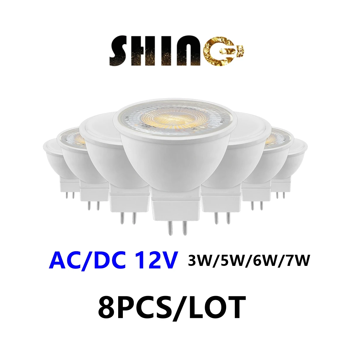 8PCS-LOT-Low-voltage-led-spotlight-MR16-AC-DC-12V-high-brightness-3W-7W ...