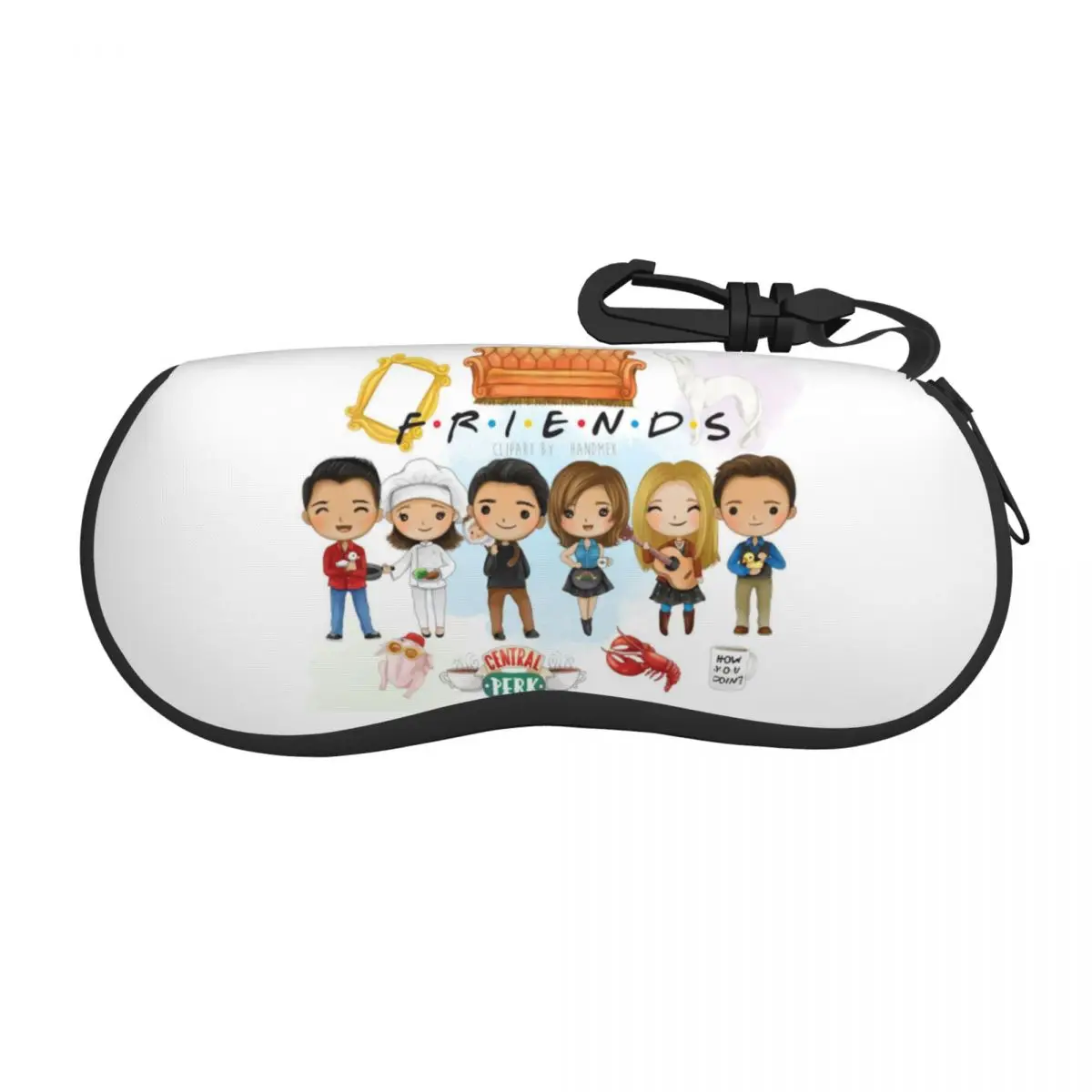 Classic-TV-Show-Friends-Sunglasses-Soft-Case-Neoprene-Zipper-Cartoon ...