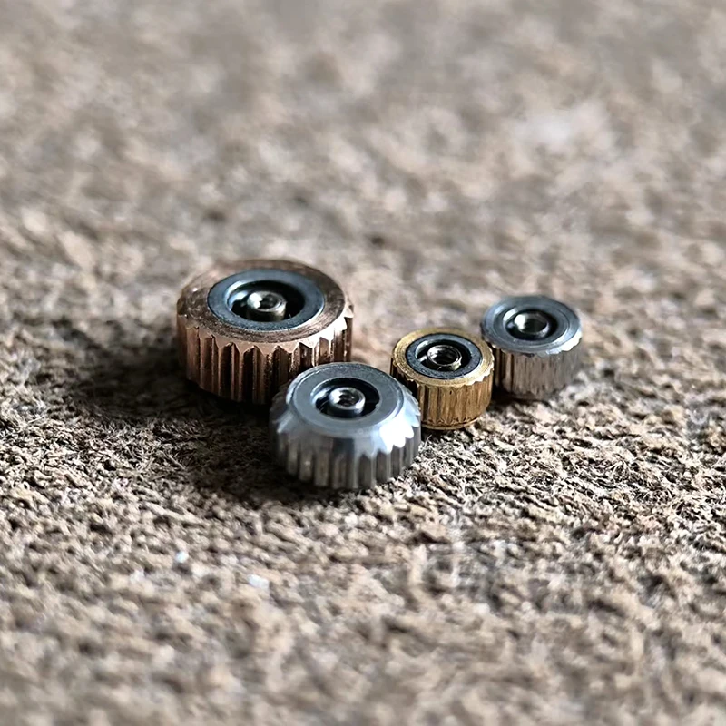 Watch head crown accessories Omega flat tube series timing button size ...
