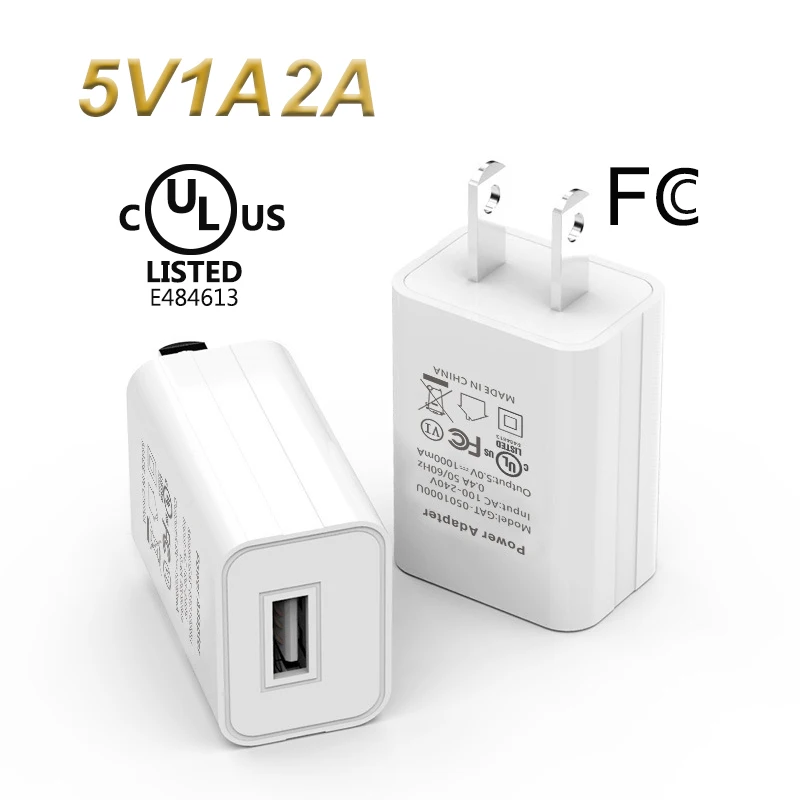 US-Adapter-5V-2A-1A-Fast-Charging-UL-plug-One-USB-Port-Phone-Charging ...