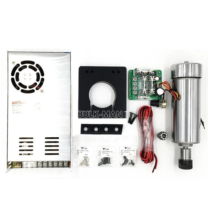400W-CNC-12V-48V-DC-Air-Cooled-Spindle-Motor-with-PWM-Speed-Controller ...