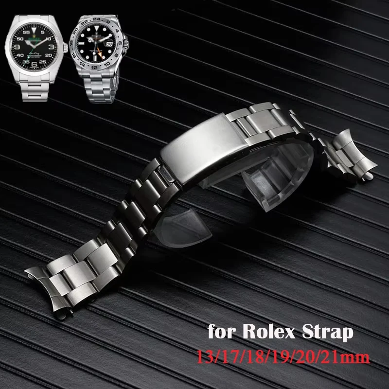 Stainless Steel Bracelet Strap for Rolex Water Ghost Oyster Men Sport ...