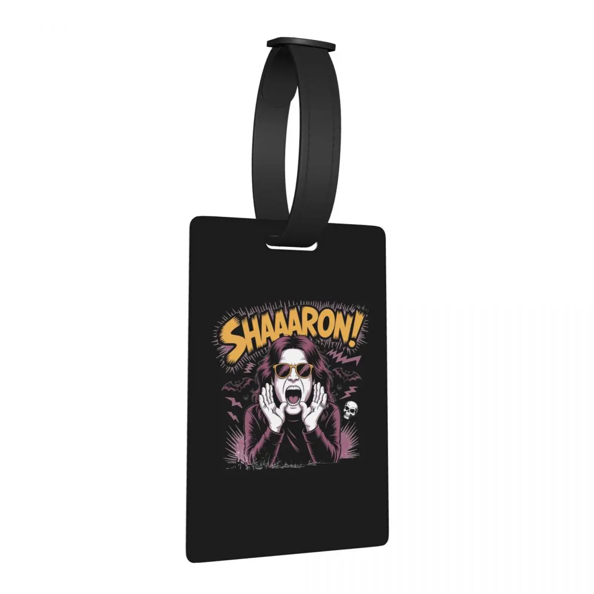 Ozzy Osbourne Yelling Sharon Luggage Tags Suitcase Accessories Travel ...