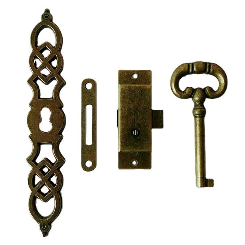 Large-Floor-Clock-Door-Lock-4PCS-Repair-Parts-Vintage-Mechanical ...