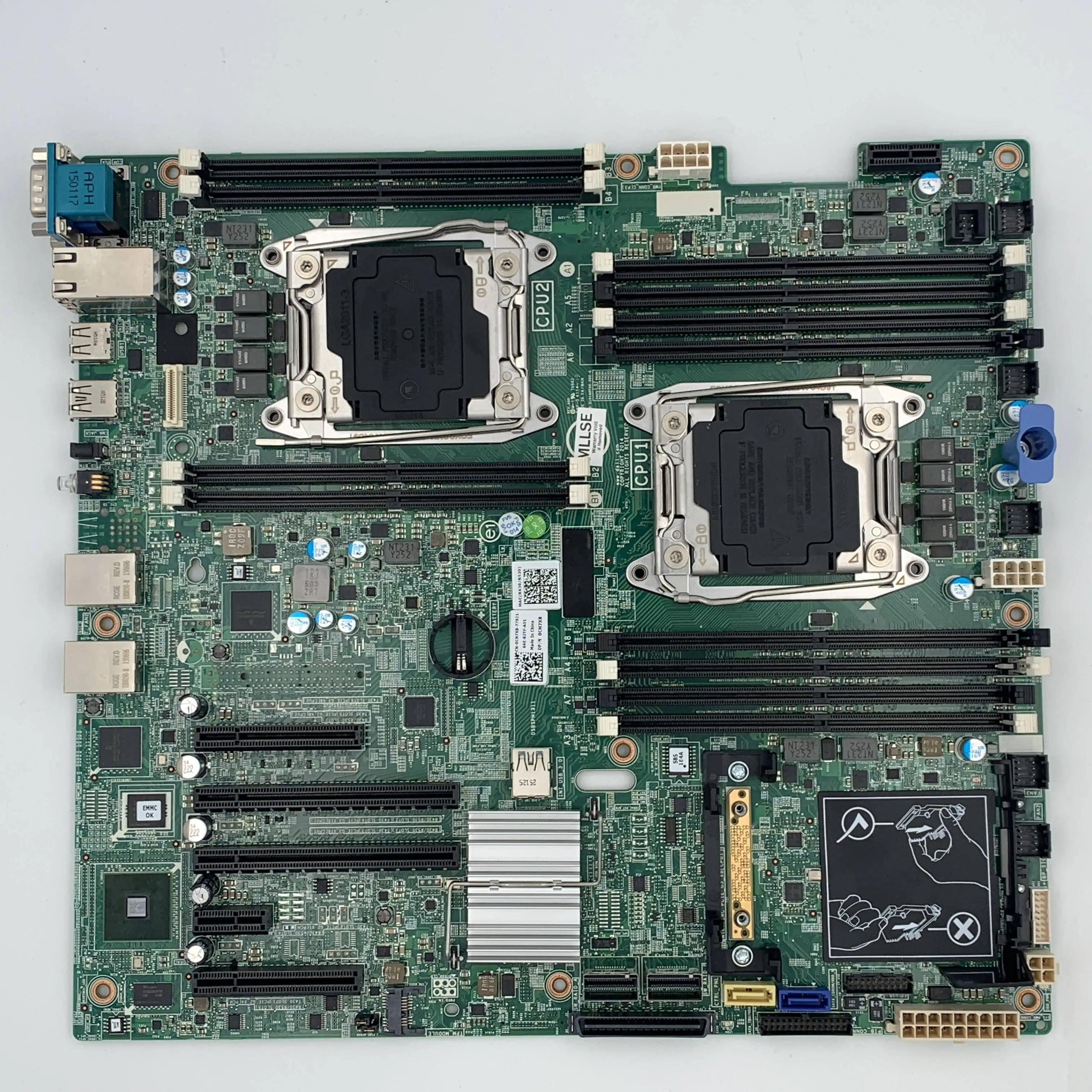 Motherboard-for-DELL-R430-R530-0HFG24-03XKDV-0CN7X8-0DYFC8-HFG24-3XKDV ...