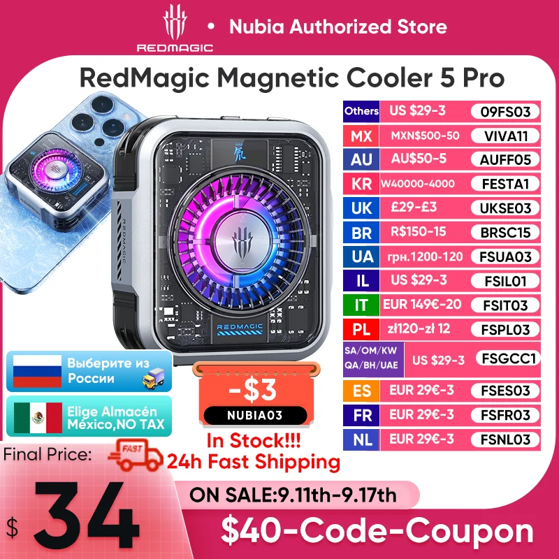 RedMagic-Magnetic-Cooler-5-Pro-VC-Liquid-Smartphone-Cooler-Gaming ...