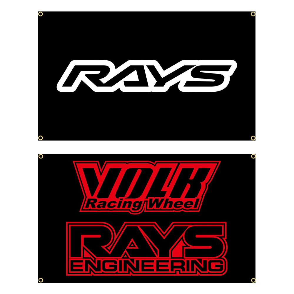 90x150cm-Jdm-Rays-Racing-Wheels-Flag-Polyester-Printed-Modification ...