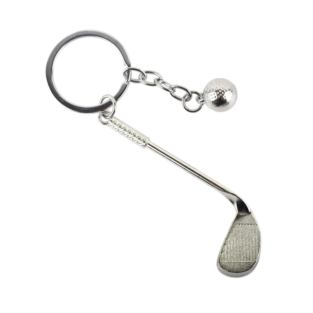 Golf-Ball-Keychain-Metal-Club-Keyring-Sporting-Goods-Pendant-DIY-Key ...