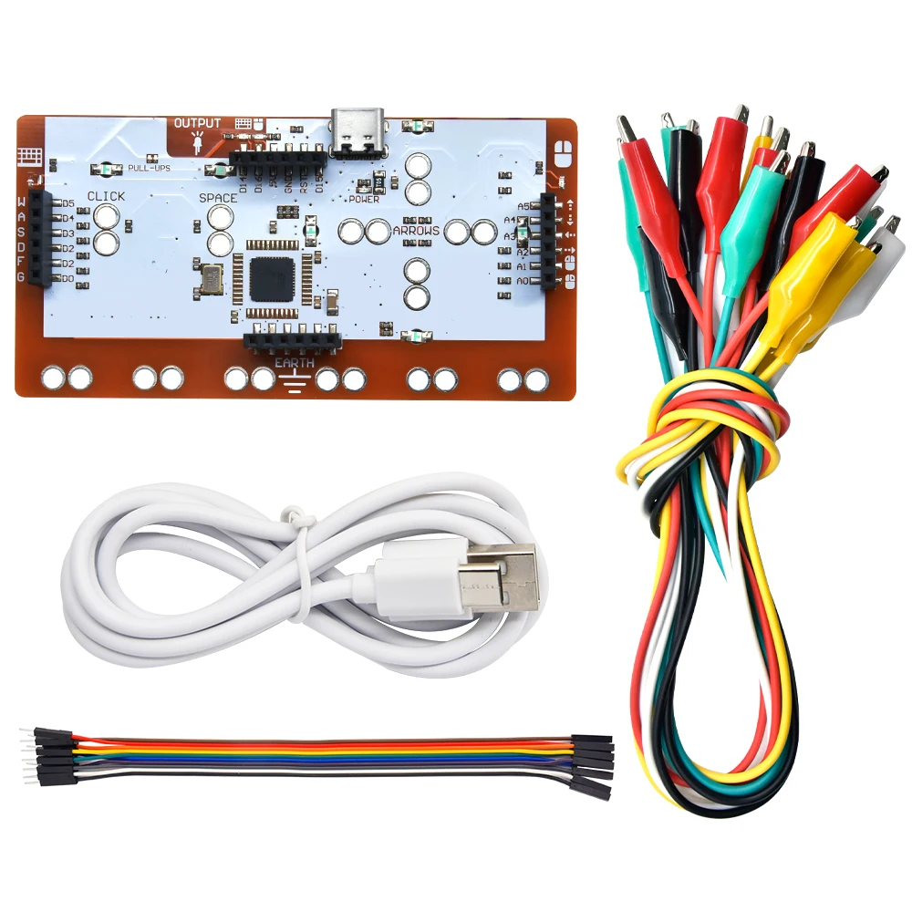 Keyestudio-Kit-de-iniciaci-n-DIY-para-Arduino-Makey-USB-tipo-C-pinzas ...