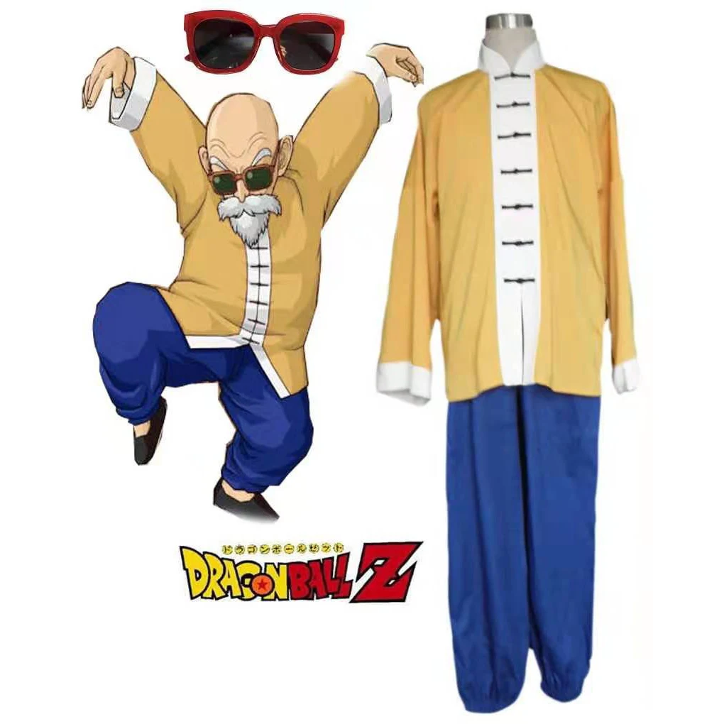 Disfraz-de-Dragon-Ball-Master-Roshi-uniforme-de-artes-marciales-de ...