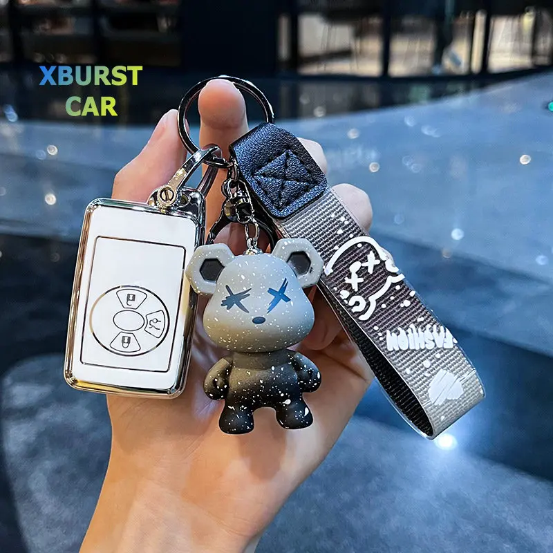 Soft-TPU-Shell-Fob-Holder-Keychain-For-Toyota-Noah-Tarago-Mark-X-RAV4 ...