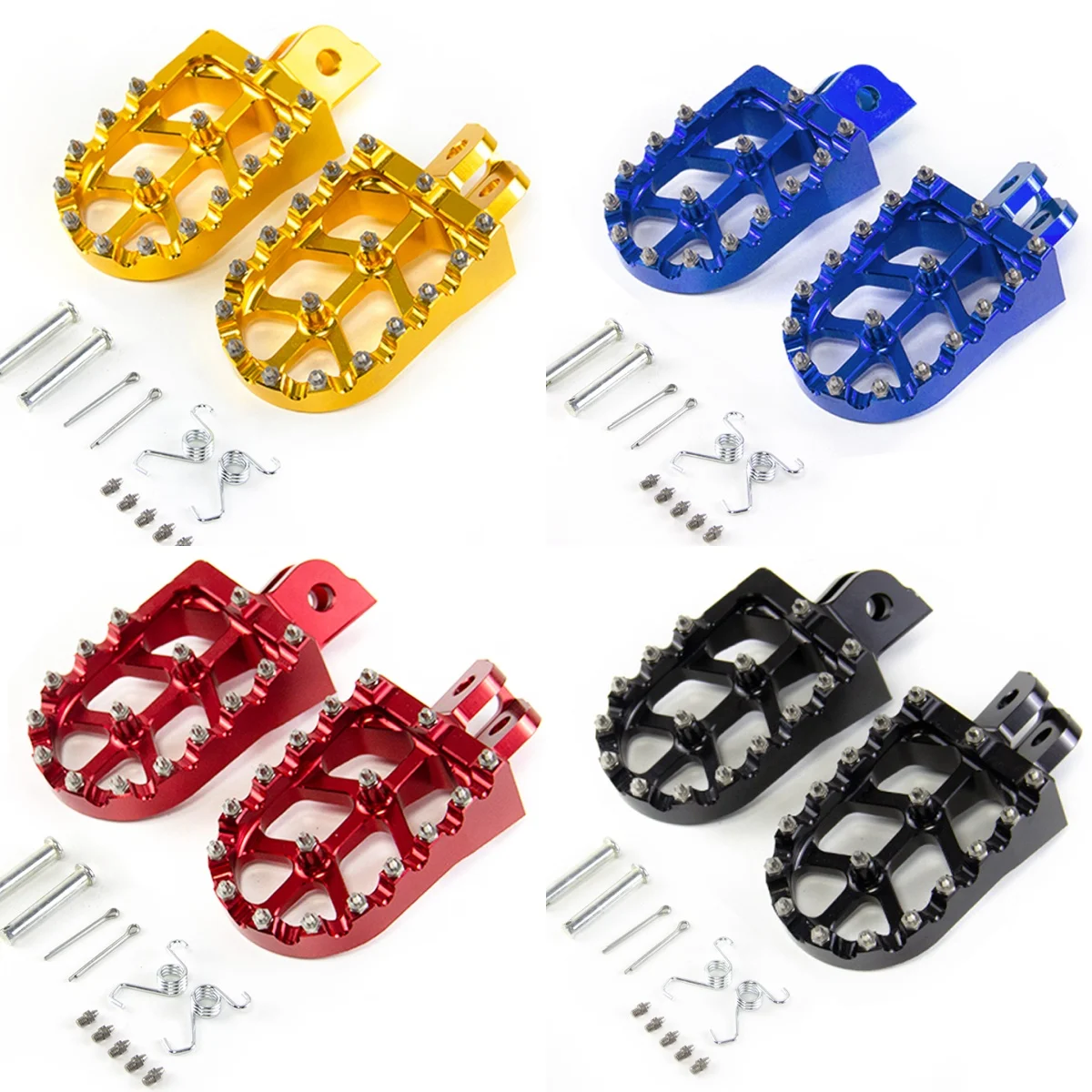 1 Pair Motorcycle Footrest Footpegs CNC Pit Dike Foot Platforms Poses ...