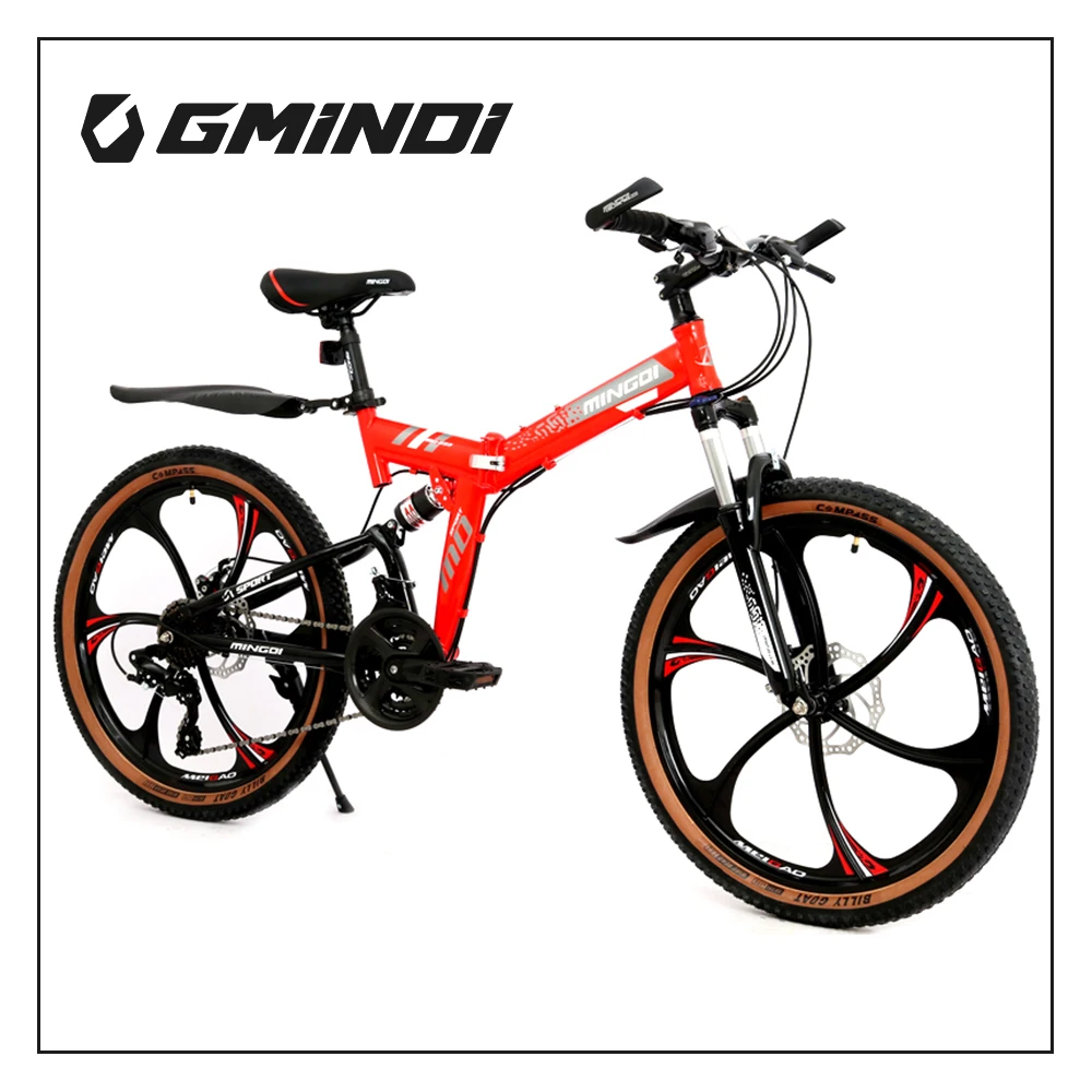 Bicicleta plegable de 24 pulgadas con ruedas integradas, bicicleta de ...
