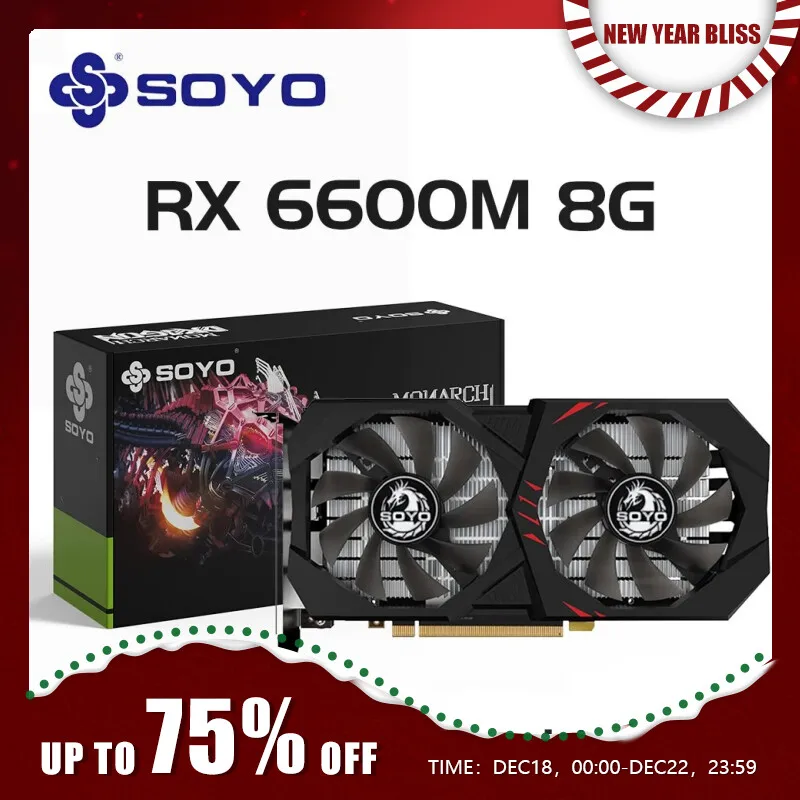 SOYO-AMD-RX-6600M-8GB-Graphics-Card-GDDR6-128Bit-PCI-E-4-0-8-8Pin ...