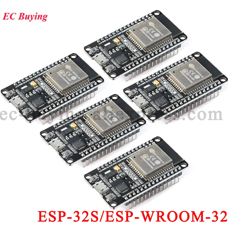 5Pcs-1pc-ESP32-WROOM-32-ESP-32-ESP-32S-Development-Board-Module-WiFi ...
