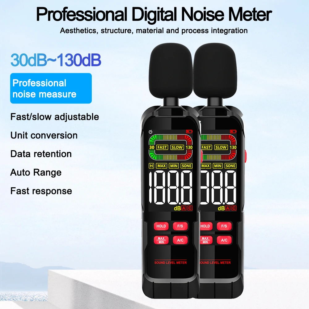 30-130dB-A-C-Weighted-Digital-Sound-Level-Meter-Audio-Level-Meter-Sound ...
