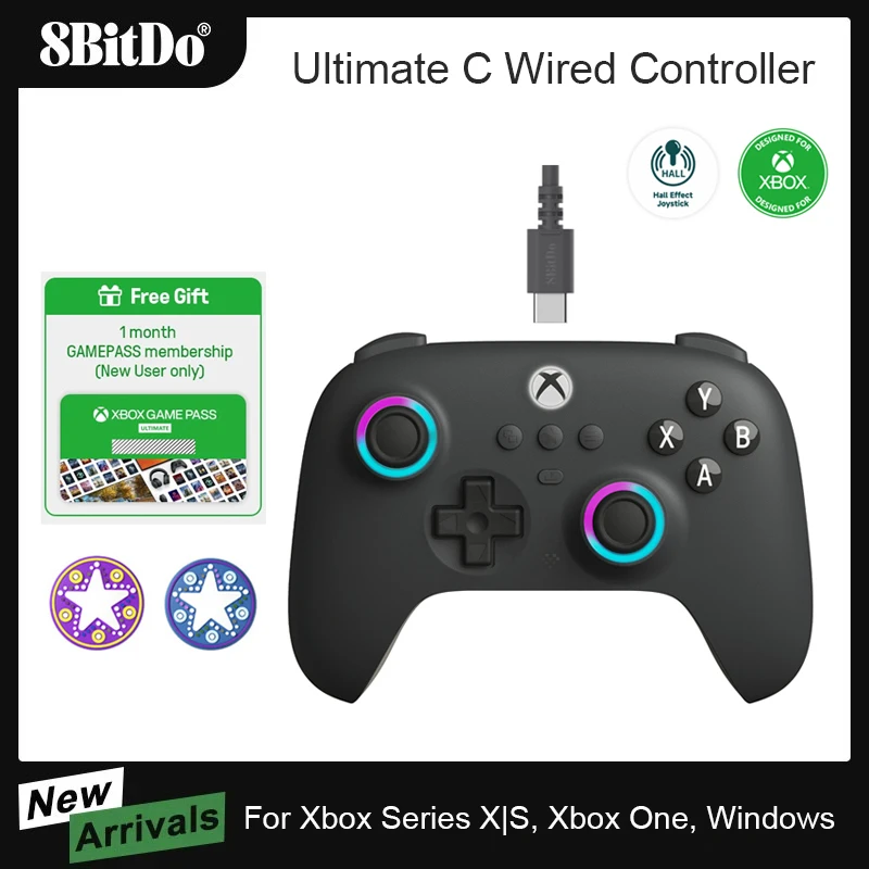 8BitDo-Ultimate-C-Wired-Game-Controller-for-Xbox-Series-X-S-Xbox-One ...