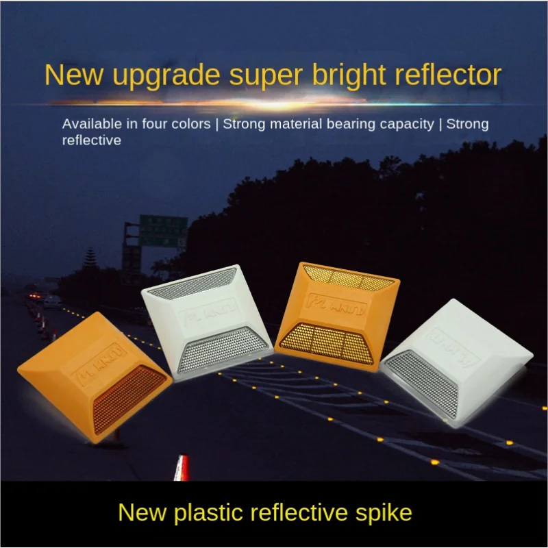Plastic-Reflective-Road-Marker-Raised-Signage-Single-Sided-Double-Sided ...