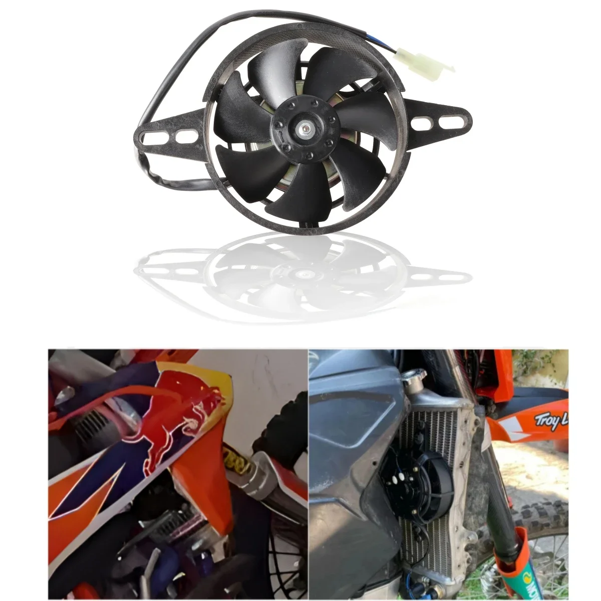200cc-250cc-300cc-Motorcycle-Parts-Cooling-Fan-120mm-For-Dirt-Pit-Bike ...