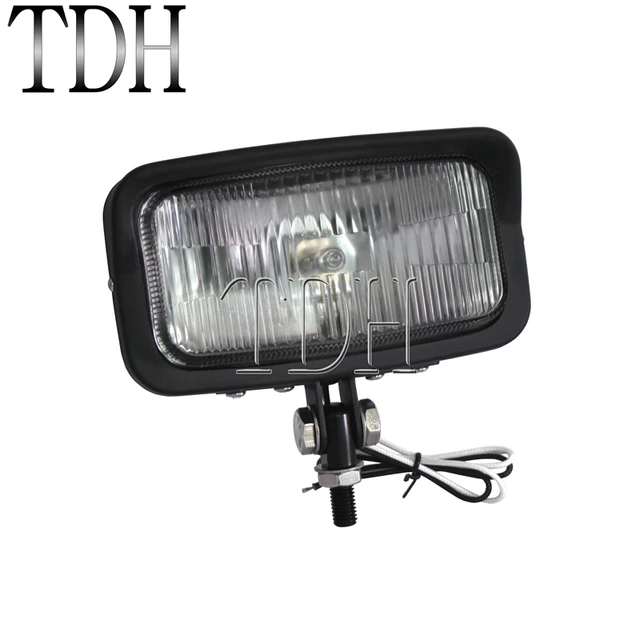 Chrome Motorcycle Rectangle Lamp Retro Headlight For Harley Chopper ...