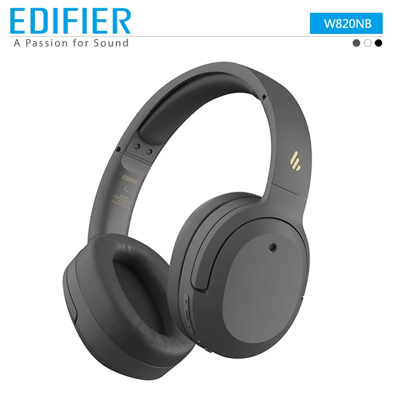 EDIFIER W820NB Wireless Headphones Hybrid ANC Active Noise Cancelling ...
