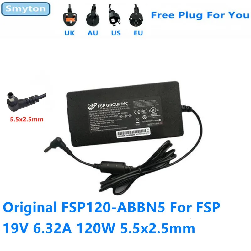 Original FSP FSP120-ABBN5 19V 6.32A 120W 5.5x2.5mm AC Switching Power Adapter For Laptop Power ...