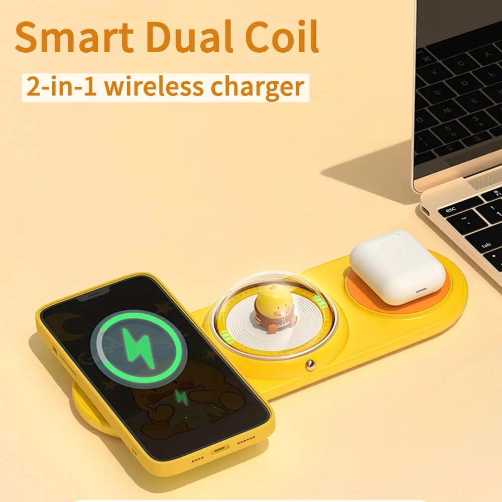 2-in-1-Wireless-Charger-Pad-LED-Night-Light-Cute-Cartoons-Fast-Charging ...