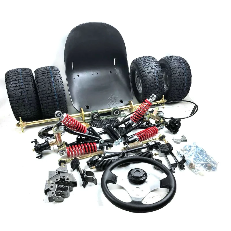 Go Kart Kit Full Set Go Kart Axle 1M Rear wheel axle rim tire axle kit ...