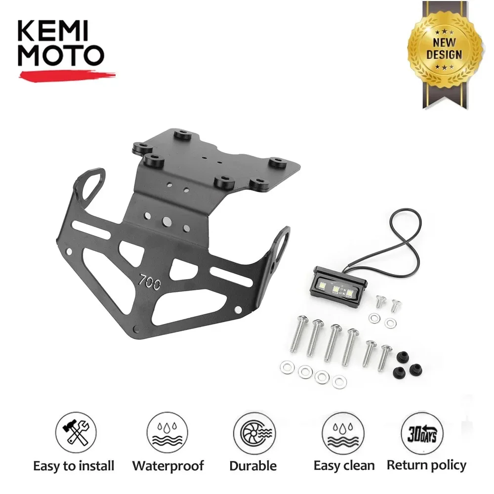For-Tenere-700-Rear-License-Plate-Holder-Bracket-Tail-Tidy-Fender ...