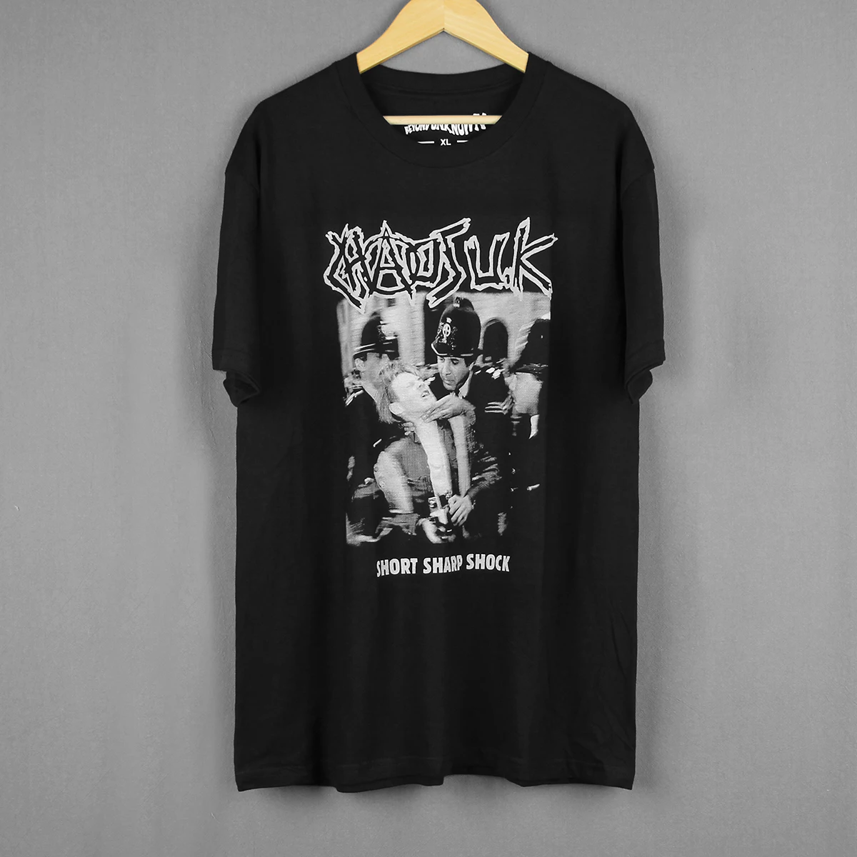 Chaos-UK-T-Shirt-Short-Sharp-Shock-Hardcore-Punk-Band-The-Varukers ...