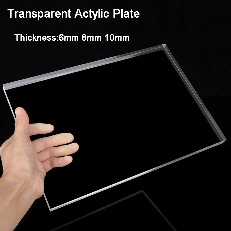 1Pcs Transparent Acrylic Blanks Plexiglass Sheet DIY Handmade Plastic ...