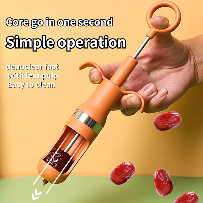 Creative Red Date Pitting Device Kitchen Gadget Fruit Pit Separator ...