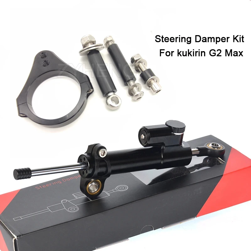 For-Scooter-kukirin-g2-Max-Stabilizer-Steering-Damper-Mounting-Electric ...