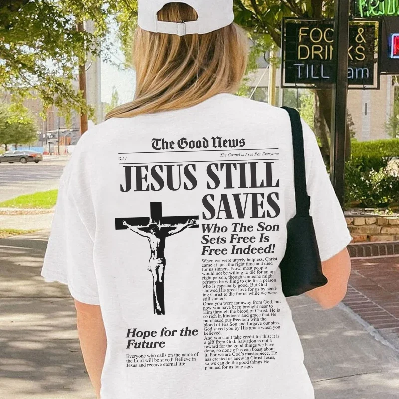 Women-Retro-Fashion-Jesus-Bible-Verse-T-Shirt-Unisex-Oversized-Harajuku ...
