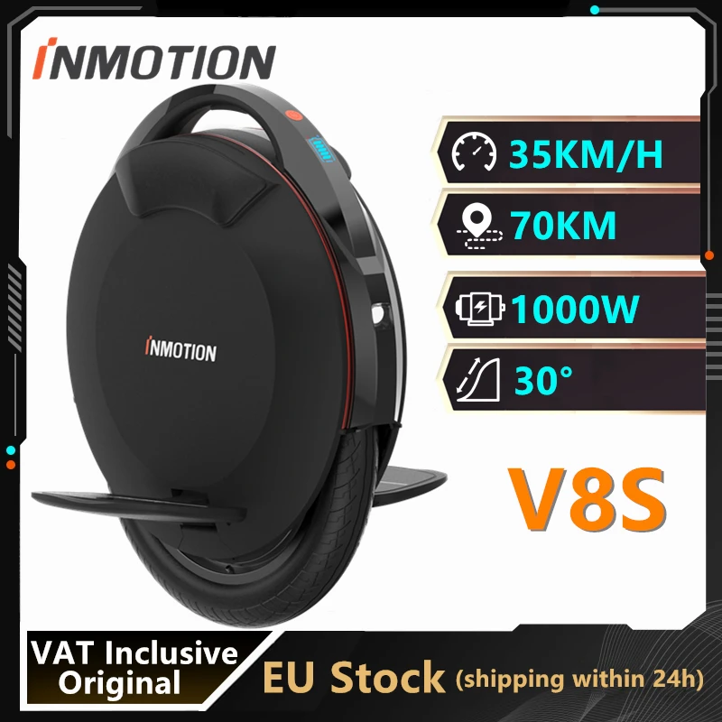 Pre-sale-INMOTION-V8S-Electric-Unicycle-72V-728Wh-Battery-1000W-Motor ...