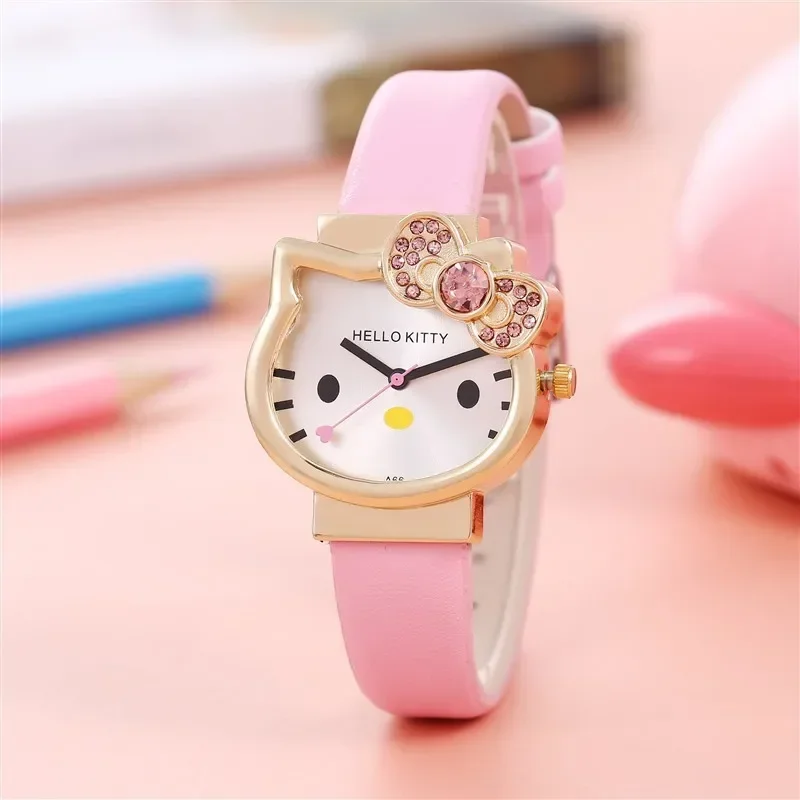 Exquisite-Hello-Kitty-Cartoon-Kids-Watch-Kt-Cat-Student-Girls-Children ...