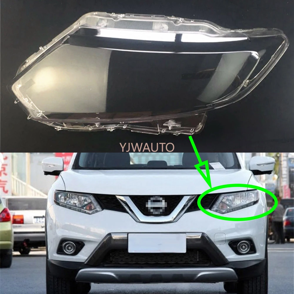 For-Nissan-X-Trail-2014-2016-Headlamp-Cover-Car-Headlight-Lens-Glass ...