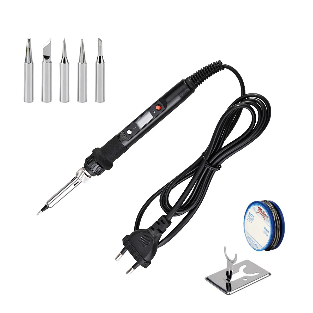 FER A SOUDER ,Set-5 Kit de fer à souder électrique 80W outil de soudage numérique à température ...