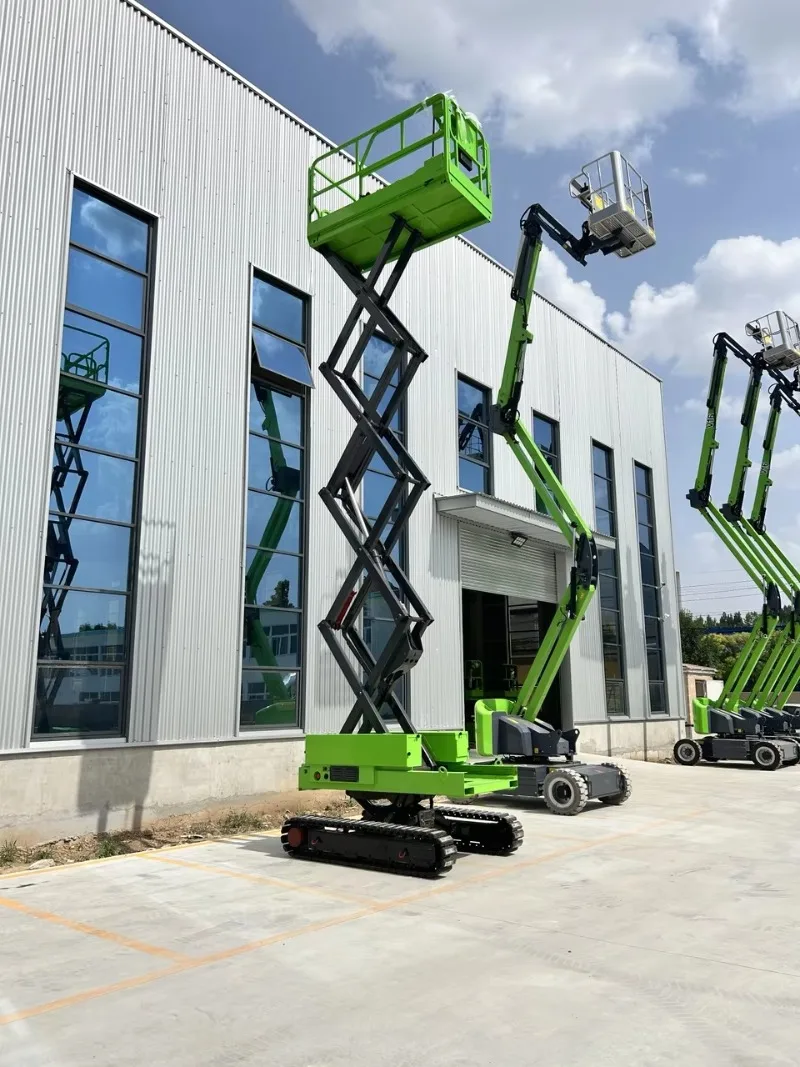 High-Efficiency Self-Leveling Crawler Tracked Scissor Lift Platform ...