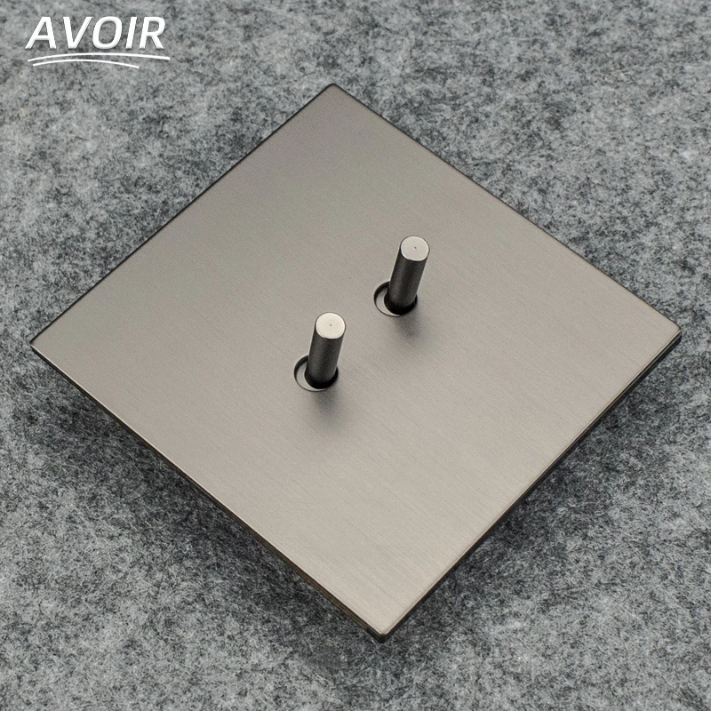 Avoir Gray Wall Toggle Switch Electric Socket EU FR French Standard ...